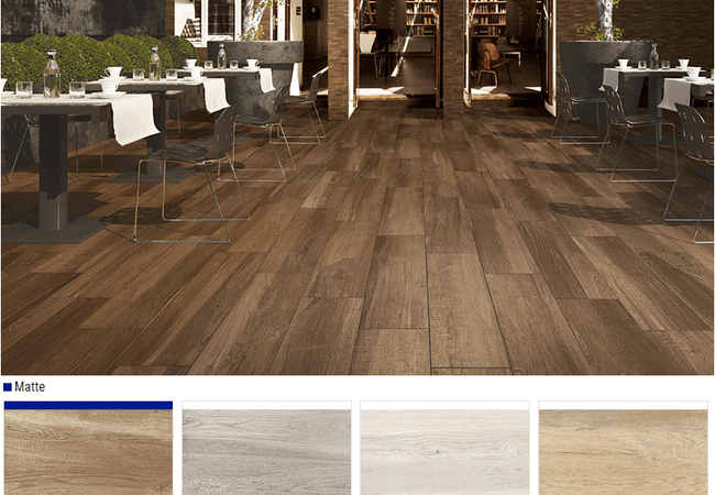 Olympia Aequa Matte Wood Look Porcelain Tiles Color: Castor, Cirrus ...